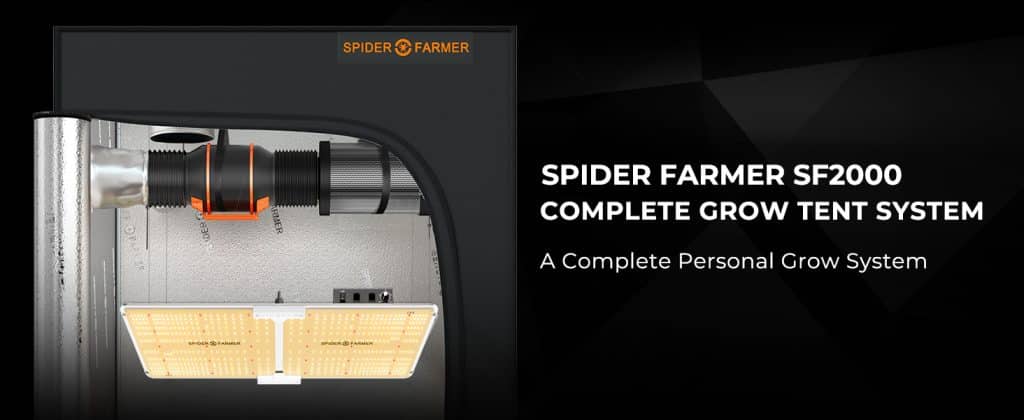 2024 Upgrade Spider Farmer® 2’x4’ Complete Grow Tent Kit丨SF2000 301H ...